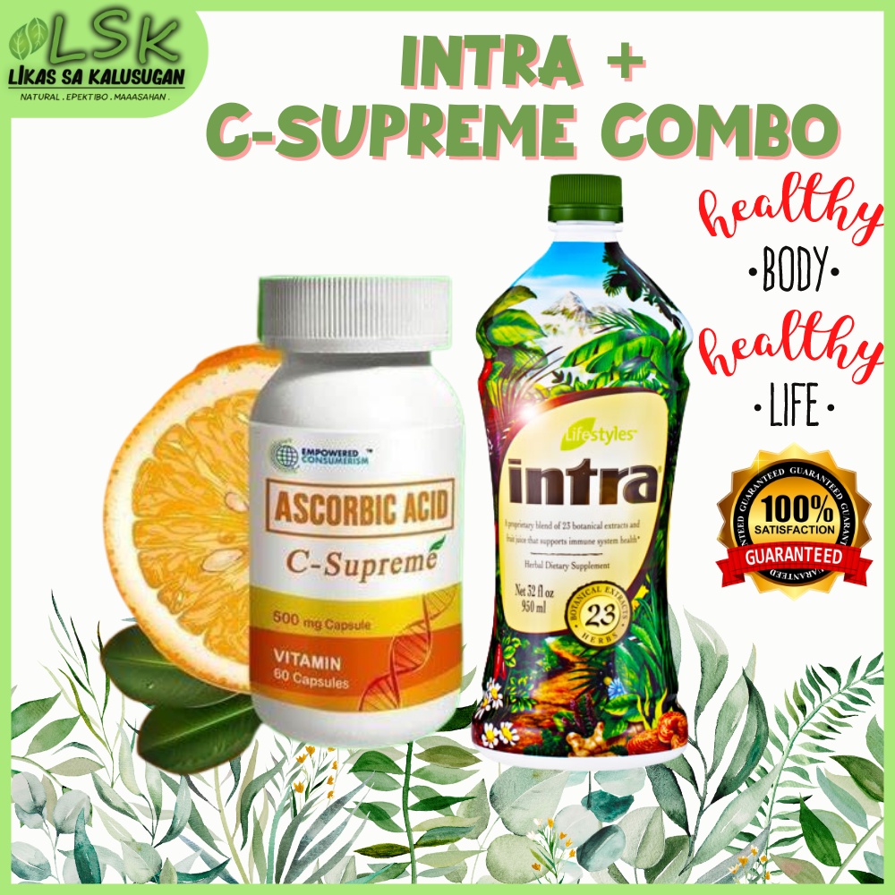 Original Intra juice + C Supreme Combo (Herbal Juice with Ascorbic Acid ...