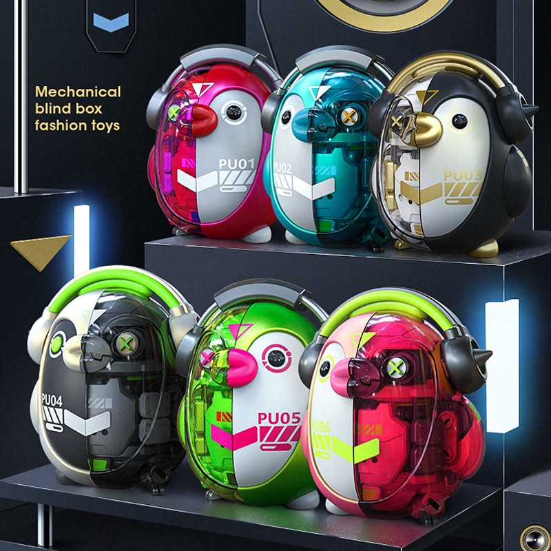 Mecha Pupu semi-mechanical QQ penguin blind box series of cute hand ...