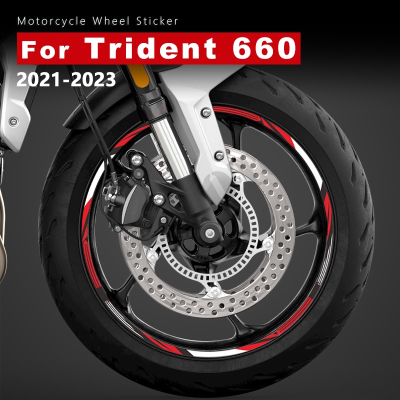 Motorcycle Wheel Sticker Waterproof Rim Stripe 17 Inches Hub Decal for ...