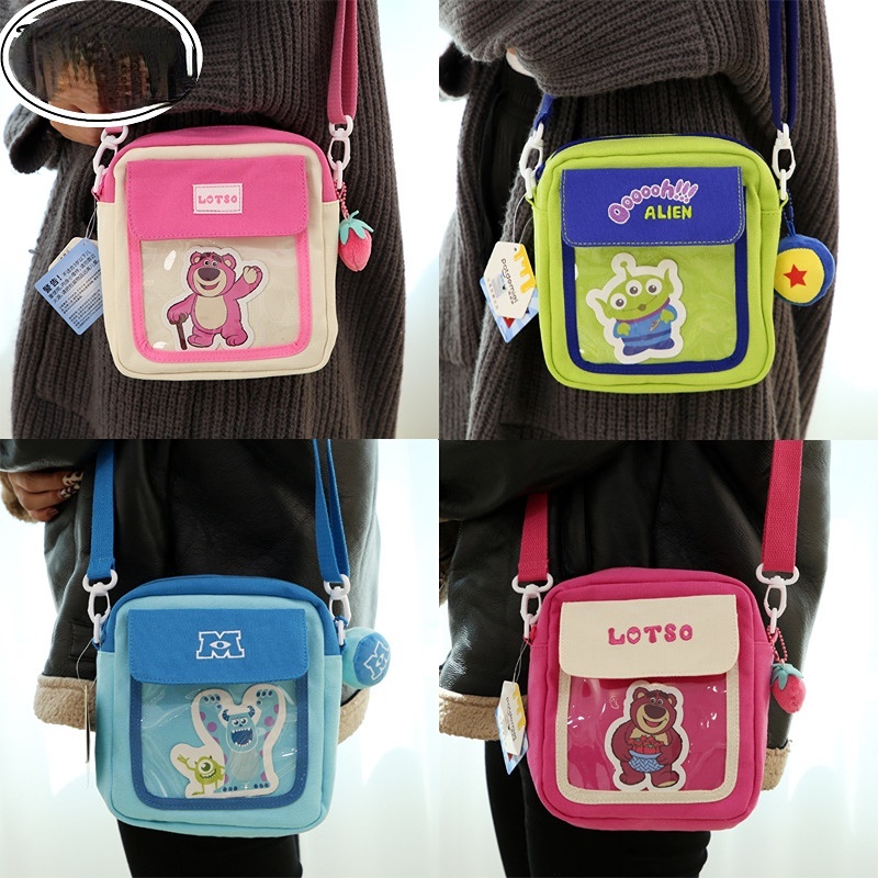 Cute Cartoon Losto Sullivan Alien Angel Plush Canvas Women Crossbody ...
