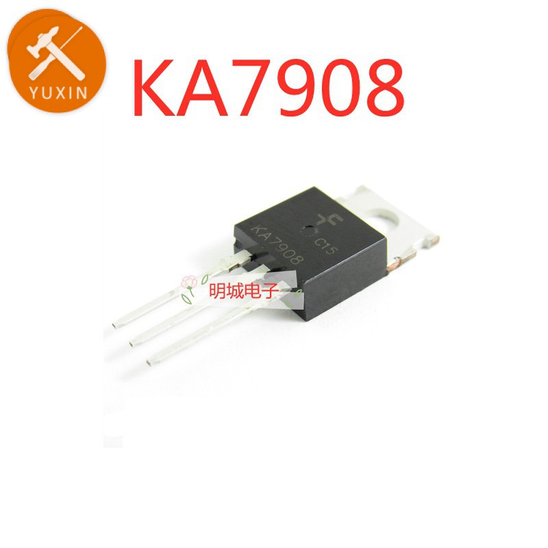 10pcs KA7908 7908 TO-220 three-terminal regulator transistor triode ...