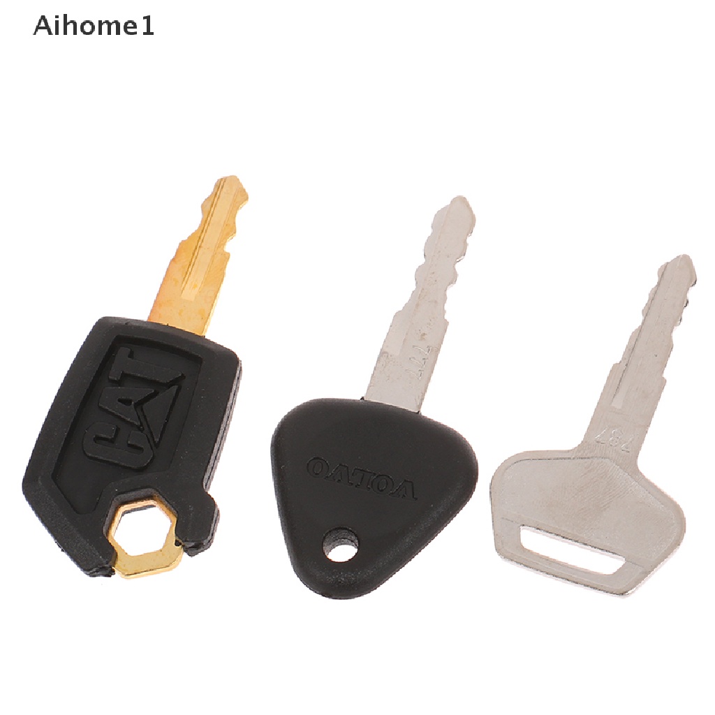 Aiho 7Pcs/Set Excavator Keys Ignition Keys Excavator Construction ...
