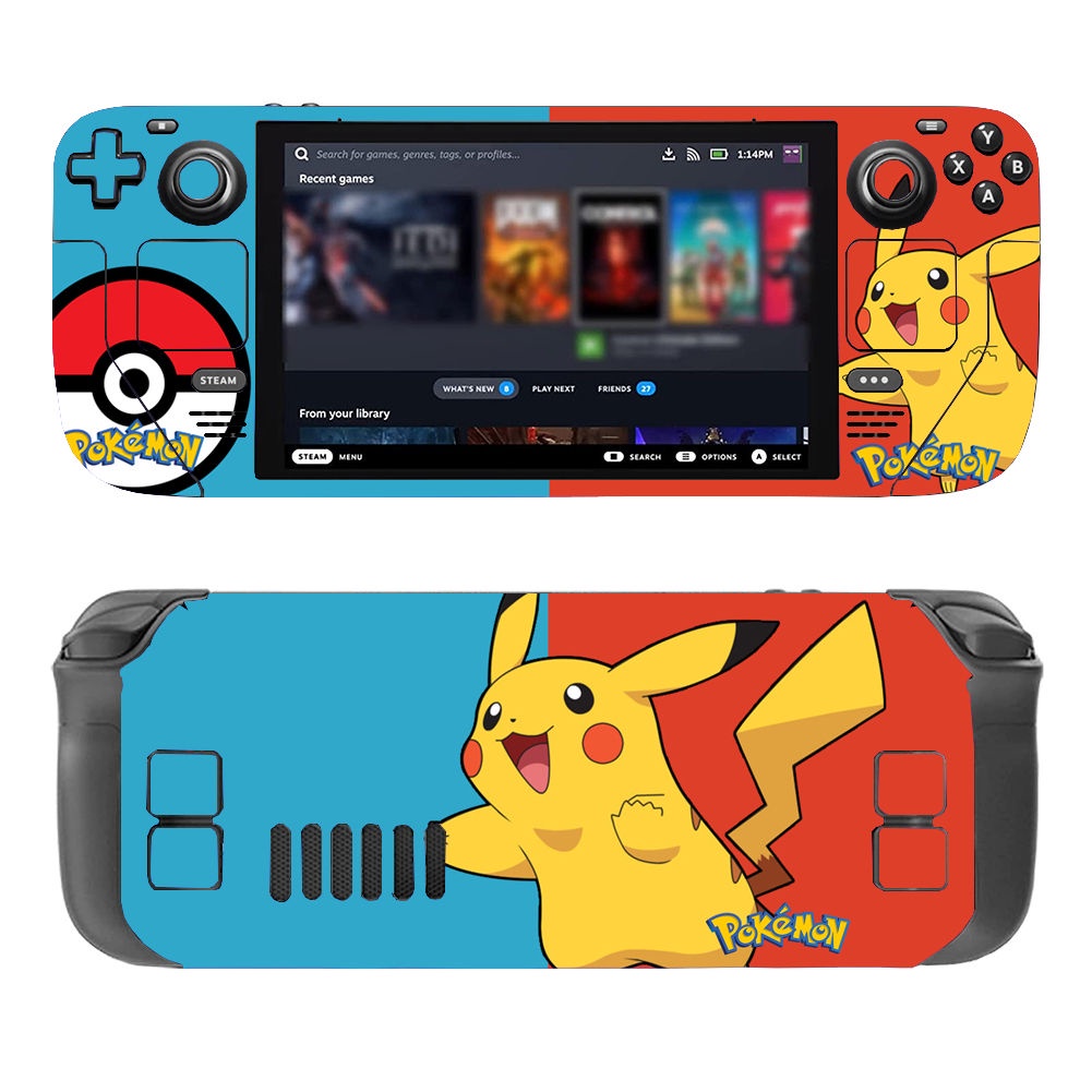 Pokemon Steam Deck Skin Decal Stickers Protector Skins Pokemon Pikachu ...