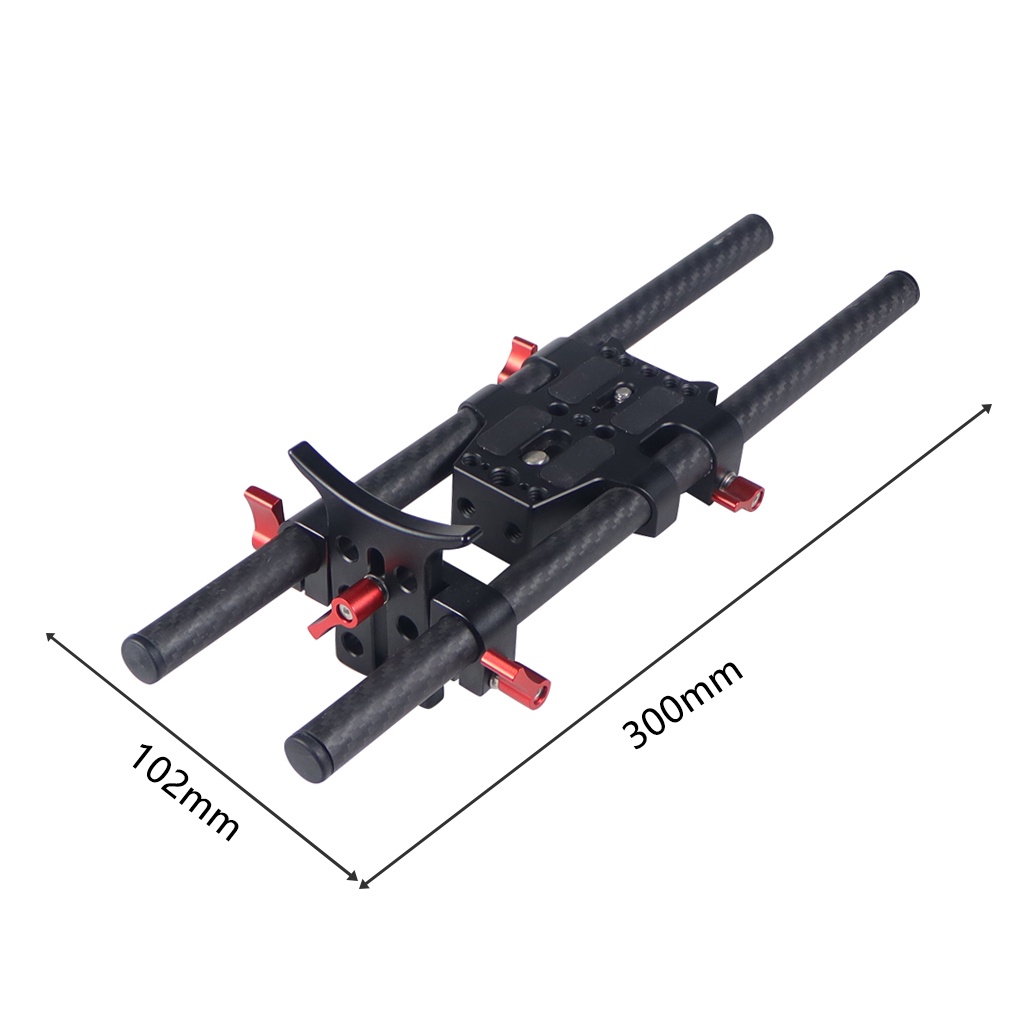 BGNIng Universal 15mm Rod Rail Clamp Mounting Base Plate Bracket for ...