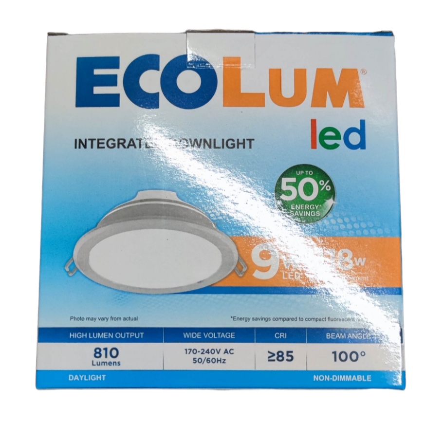 ECOLUM 9W LED Downlight Daylight 6500K 220V - CDL223109DL | Shopee ...