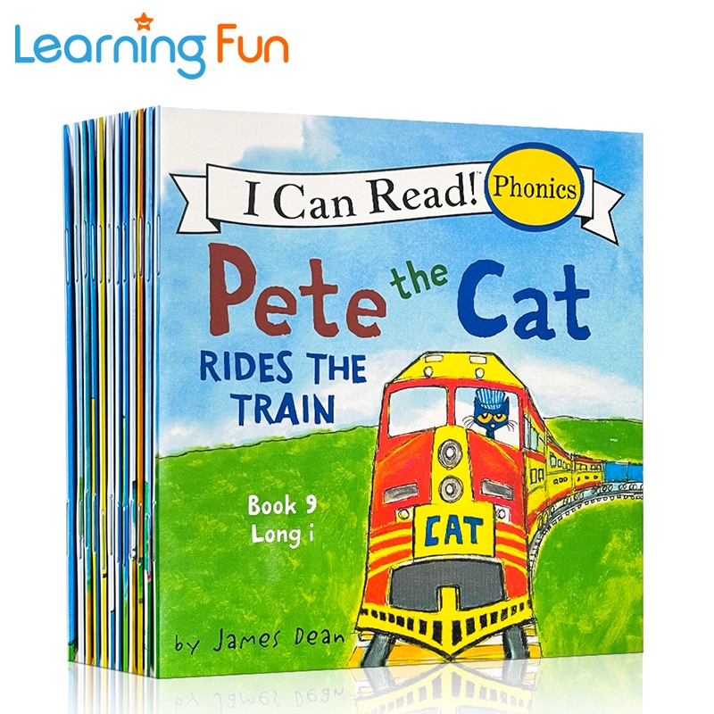 Pete The Cat I Can Read Phonics Picture Book Kids Learning Short Vowel ...