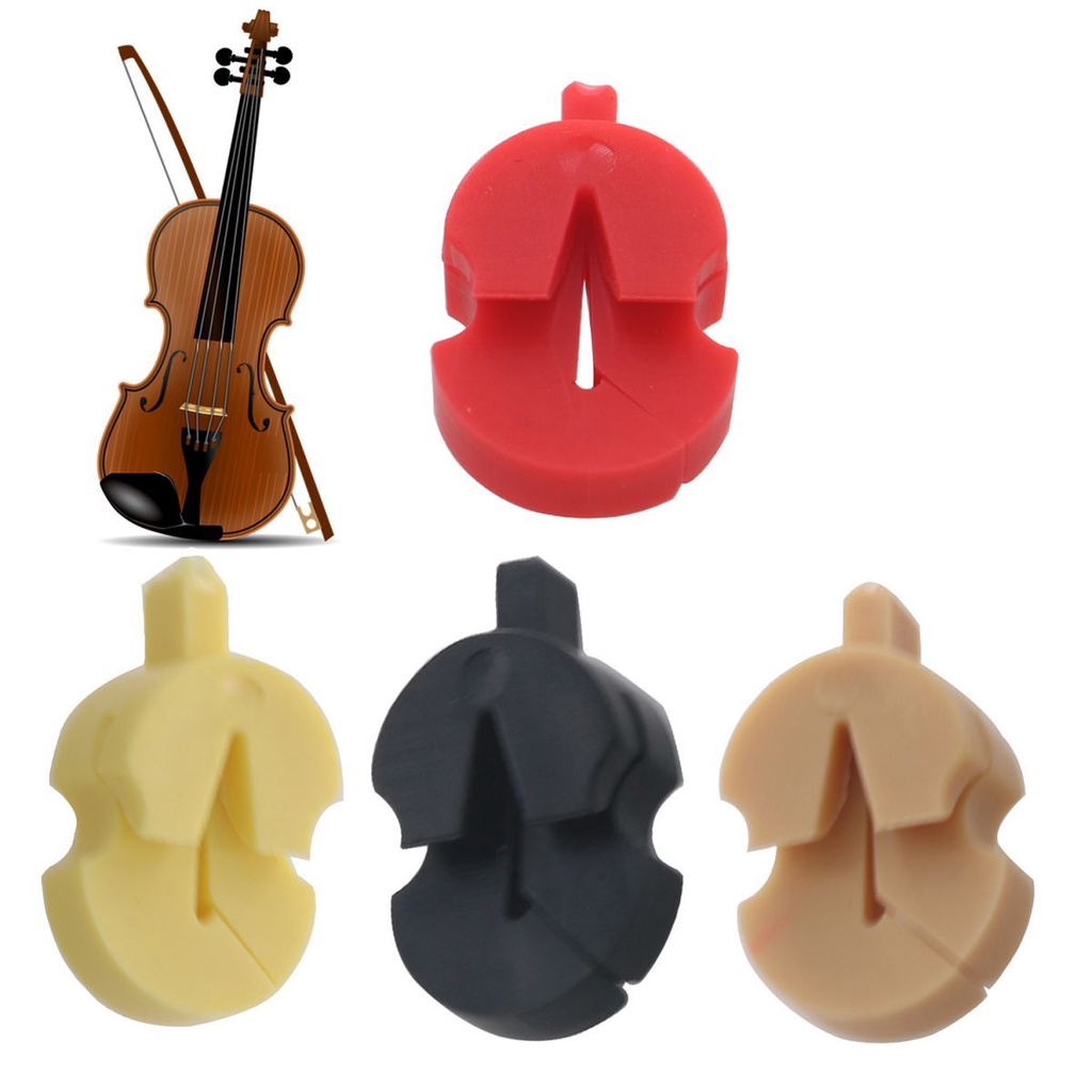 1 Piece four colors optional Soft Rubber Violin Mute Stringed ...