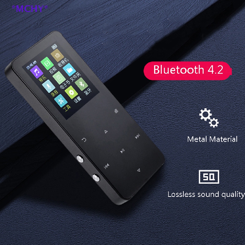 MCHY> MP4 Player With Bluetooth Built-in Speaker Touch Key FM Radio ...