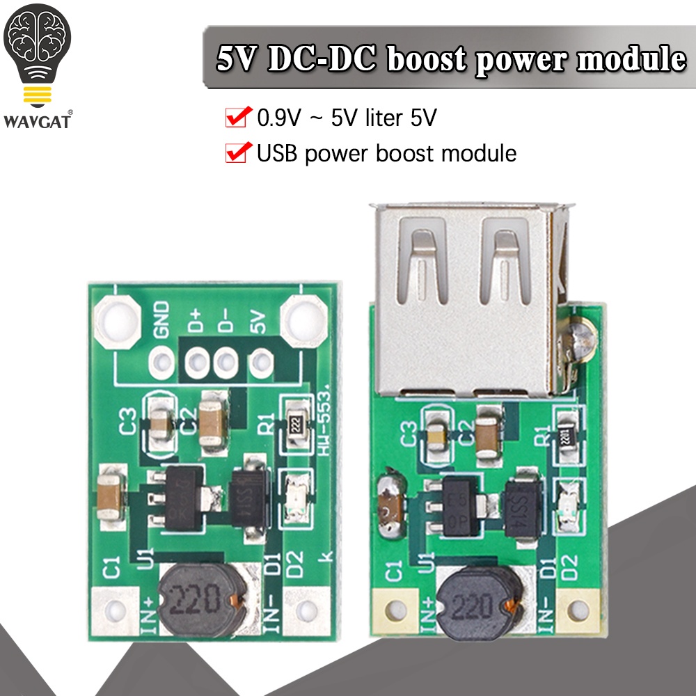 600mA DC-DC Mini Step Up Power Module 1-5V To 5V Step-up Boost ...