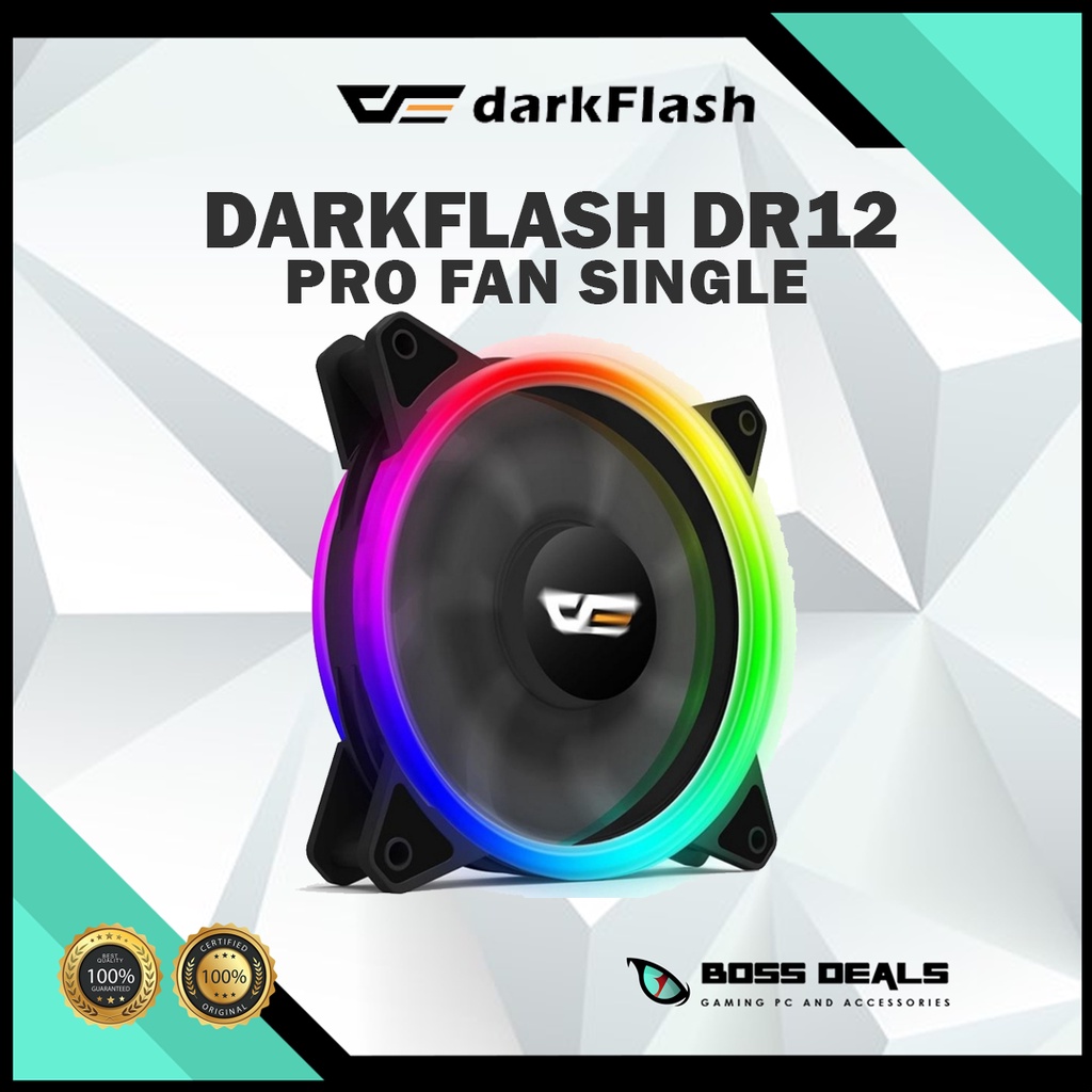 DARKFLASH DR12 PRO SINGLE RGB FAN | Shopee Philippines