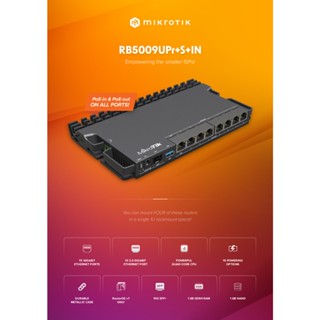 MikroTik RB5009 POE Version (RB5009UPr+S+IN) - (8) Gigabit ports w/ POE ...
