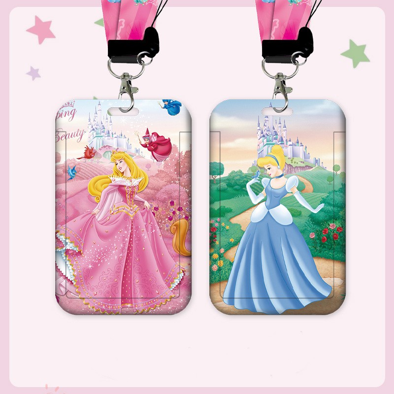 The Mermaid Princess ID Card Holders Lanyard Cute Photo Protecter ...