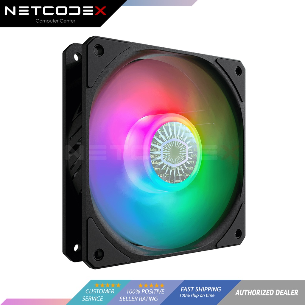Cooler Master Sickle Flow 120 ARGB Single Fan Black Edition for ...