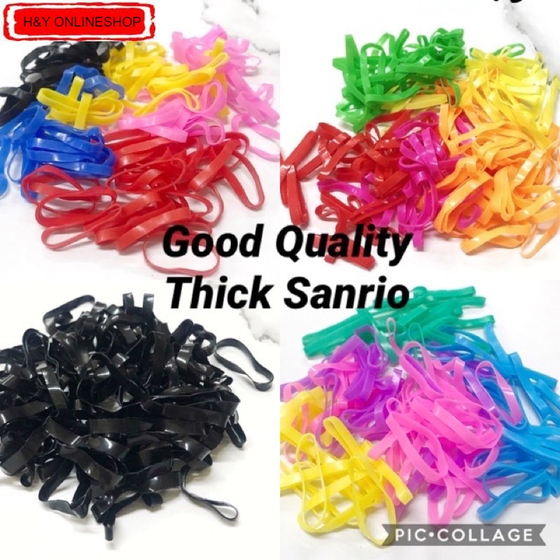 sanrio rubber bangs 100gram ,coloer &all black | Shopee Philippines