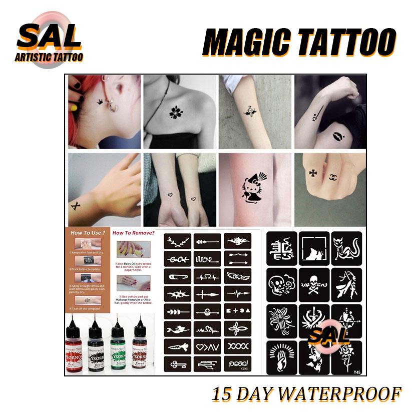 【tattoo】 tatoo sticker water proof women 30 days ink last 15 days ...