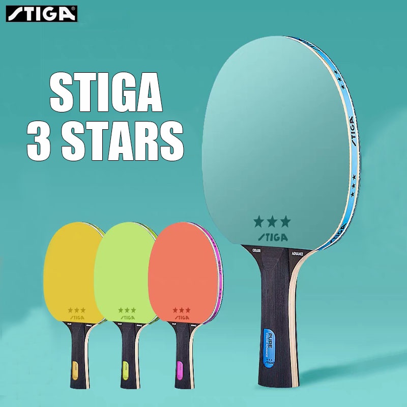STIGA Table Tennis Rackets PURE Series Professional Grade Single Racket ...