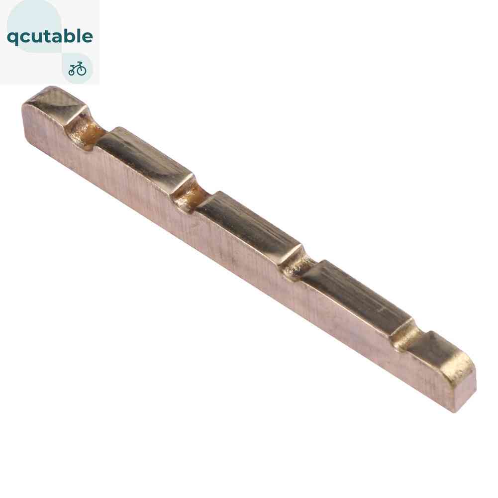 42mm Slotted Brass Metal String Nut for 4-String Electric Bass Guitar ...