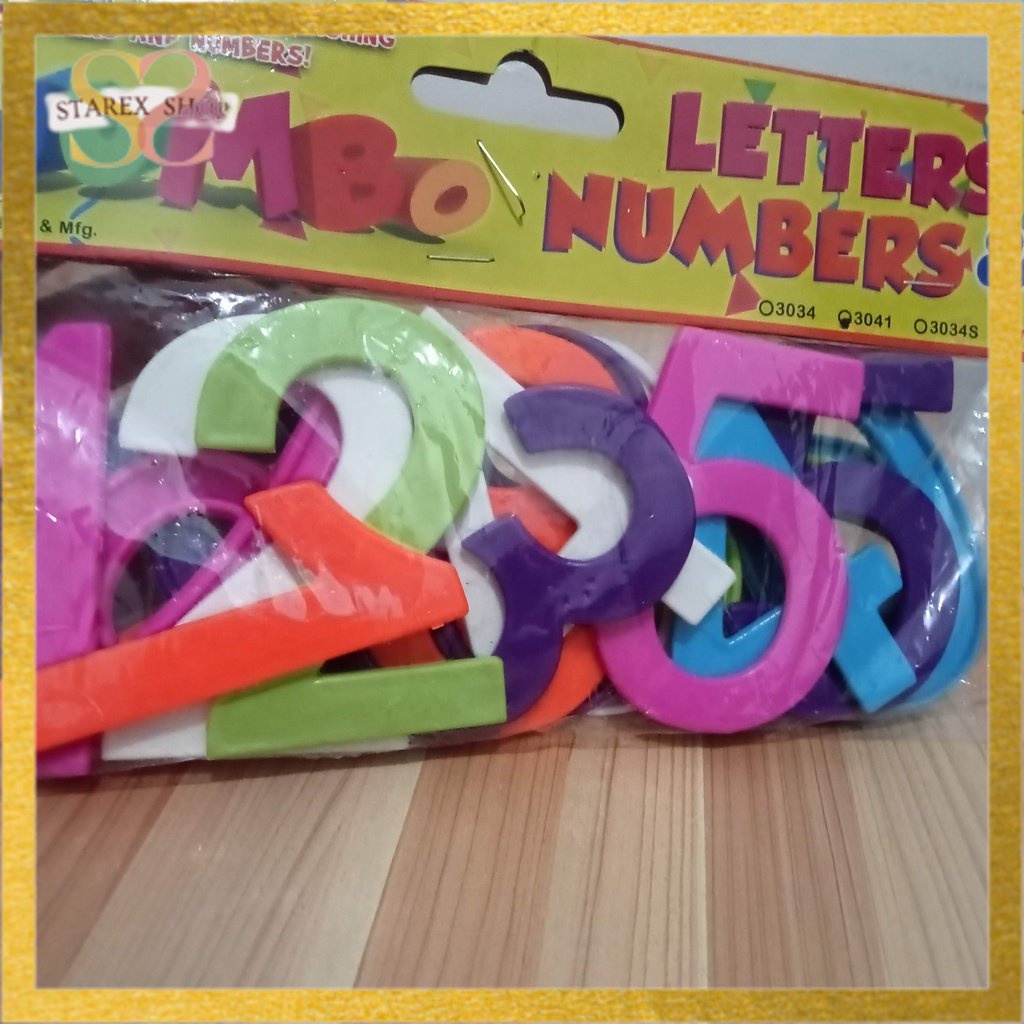 starexshop Jumbo Numbers Educational Toys 2-Inches | Shopee Philippines