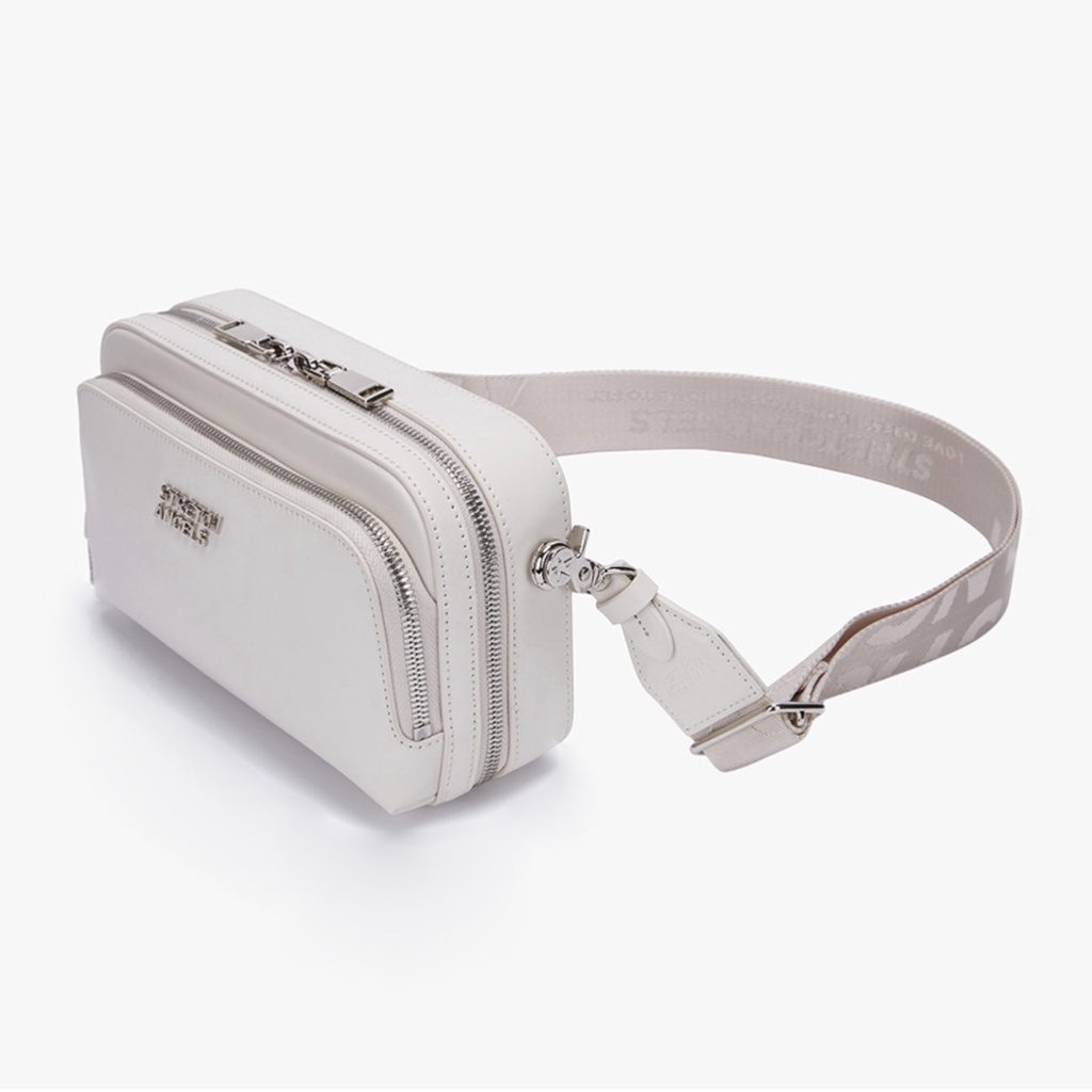 STRETCH ANGELS New Basic Panini Bag Cream Colour Compact Crossbody Bag ...