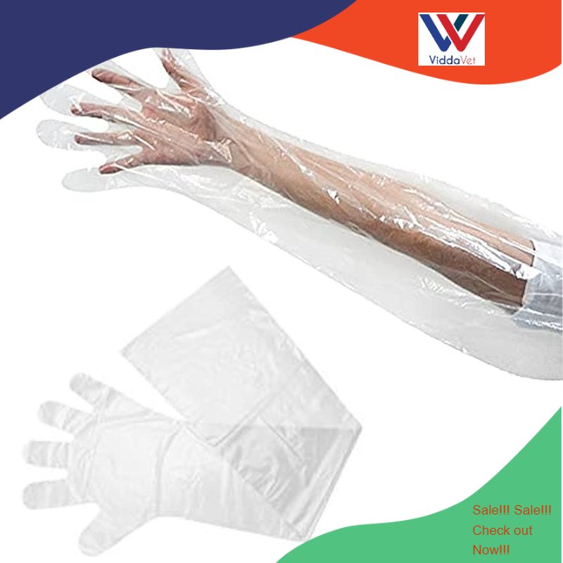AI Gloves Long Sleeve Full Arm Gloves 10 / 20 / 50 PCS Disposable ...