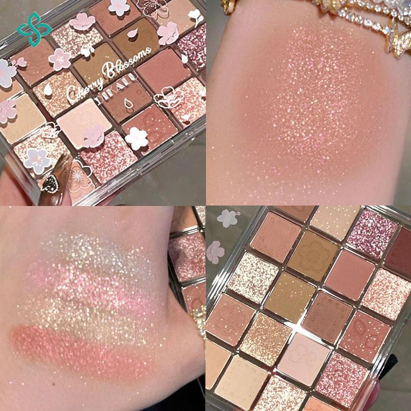 20 Color Eyeshadow Palette Earth Color Pearlescent Matte Portable Daily ...