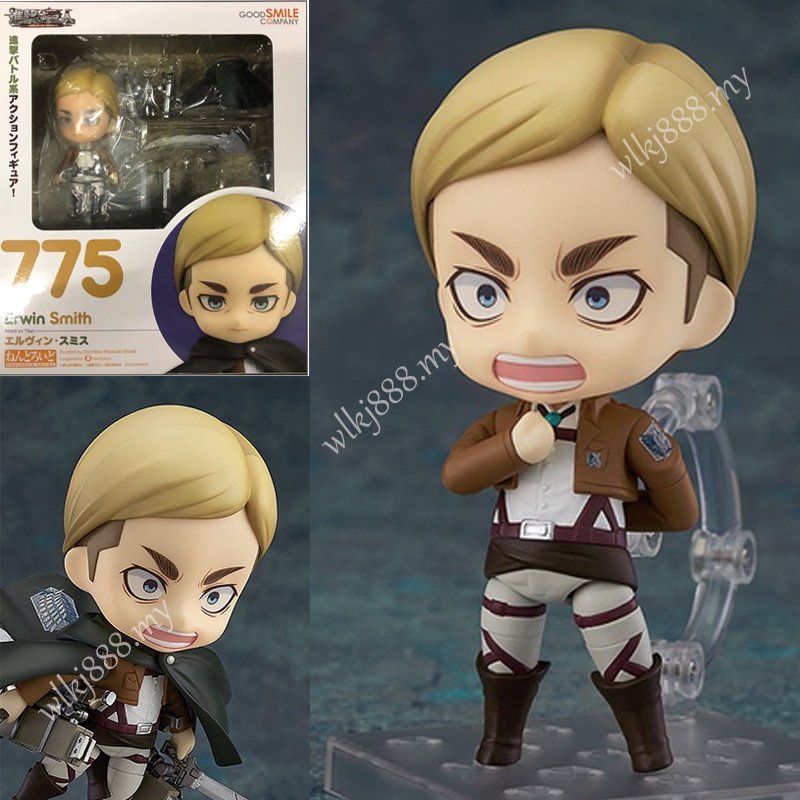 Nendoroid Attack on Titan 775 Erwin Smith Change Face Anime Articulado ...