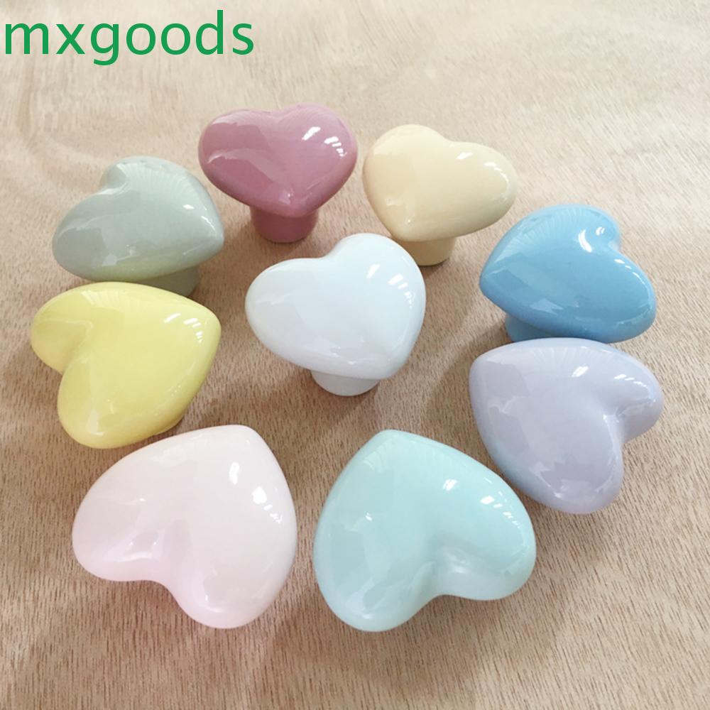 MXGOODS Cartoon Style Cabinet Knobs Cute Door Cabinet Handle Love Shape ...