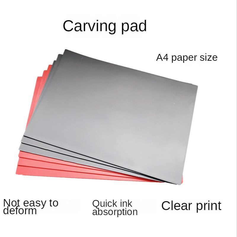 Self-Inking Stamp Rubber Pad Stamp Pad 2.3mm Thick Pad A4 Paper Size ...