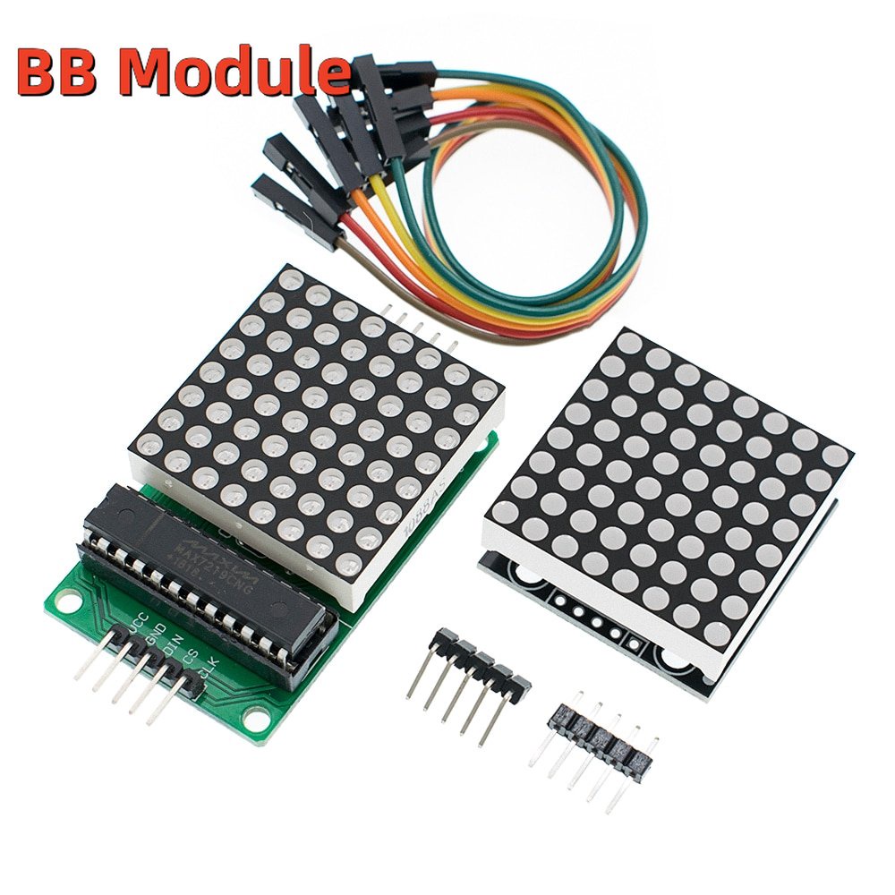 Max7219 88 Dot Matrix Module Microcontroller Module Display Module Mcu Led Display Control