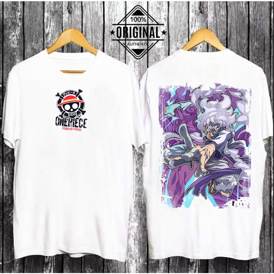 One Piece Japanese anime print short-sleeved cotton T-shirt unisex ...