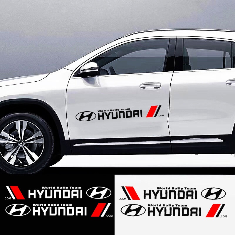 2pcs Body Bumper Retrofit Stickers for Hyundai Ioniq hybrid Elantra ...