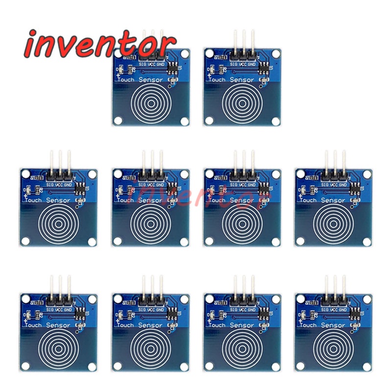 10PCS TTP223 Touch Key Switch Module Touching Button Self-Locking/No-Locking Capacitive Switches ...