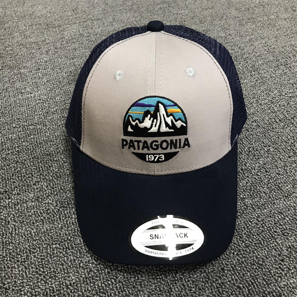 patagonia snow mountain 1973 sun hat outdoor sun visor truck mesh ...