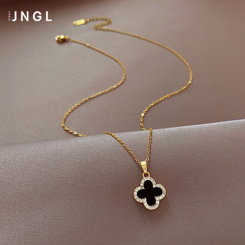 Four-Leaf Clover Titanium Steel Necklace Women Light Luxury Niche ...