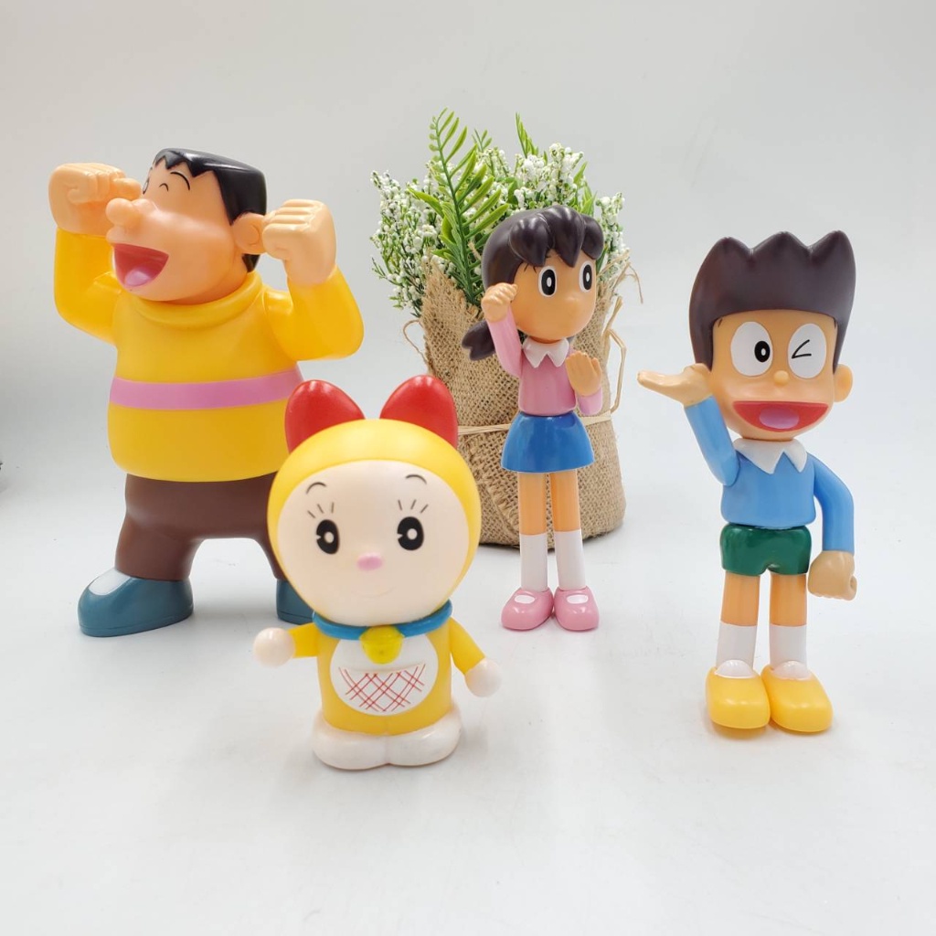 Doraemon Model Doll Set With Puffy Friends Can Stand. | Shopee Philippines
