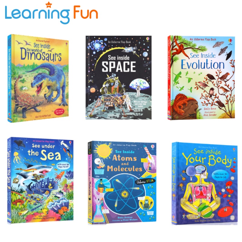 USBorne See Inside 3d Flap English Picture Books Children Learning ...