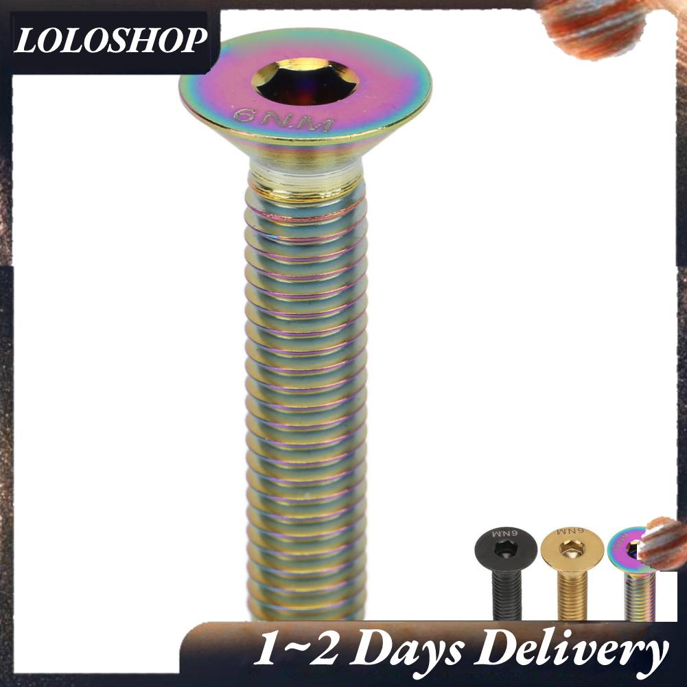 RISK Headset Stem Top Cap Fixing Bolt M6x30mm Bike Screw Titanium Alloy ...