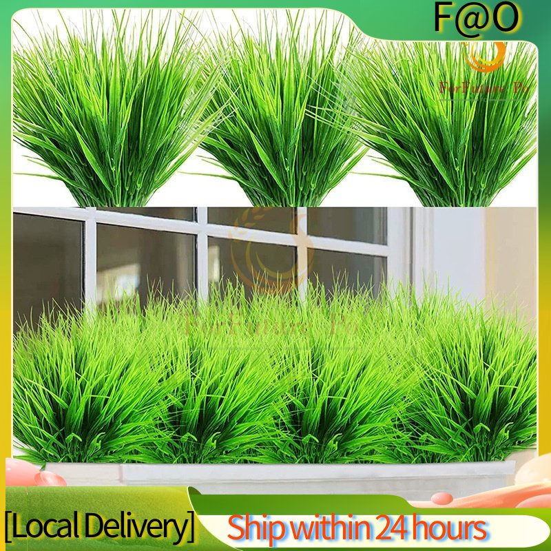 Artificial Plants Fake Leaf Foliage Bush Home Office Garden Wedding ...