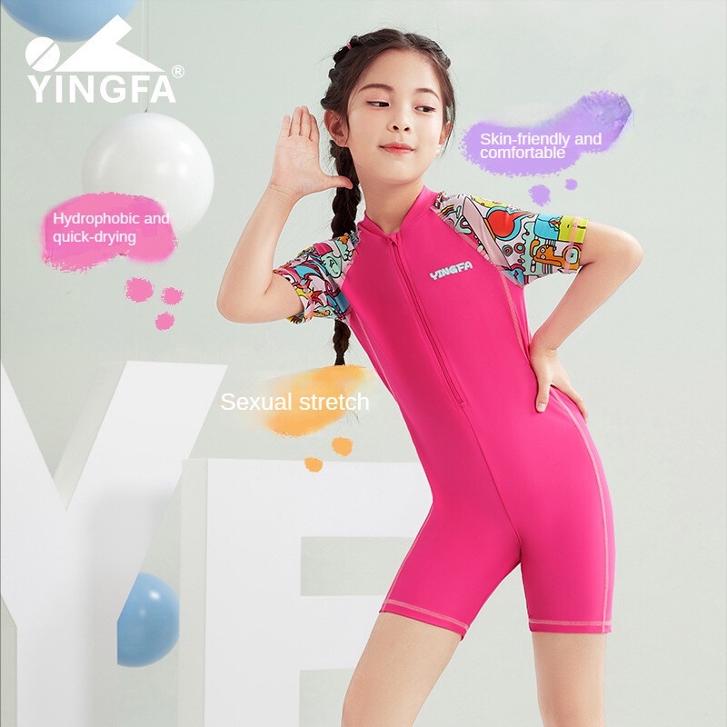 Yingfa Rashguard Teens Lycra One Piece Swimsuit Children Bathing Suit ...