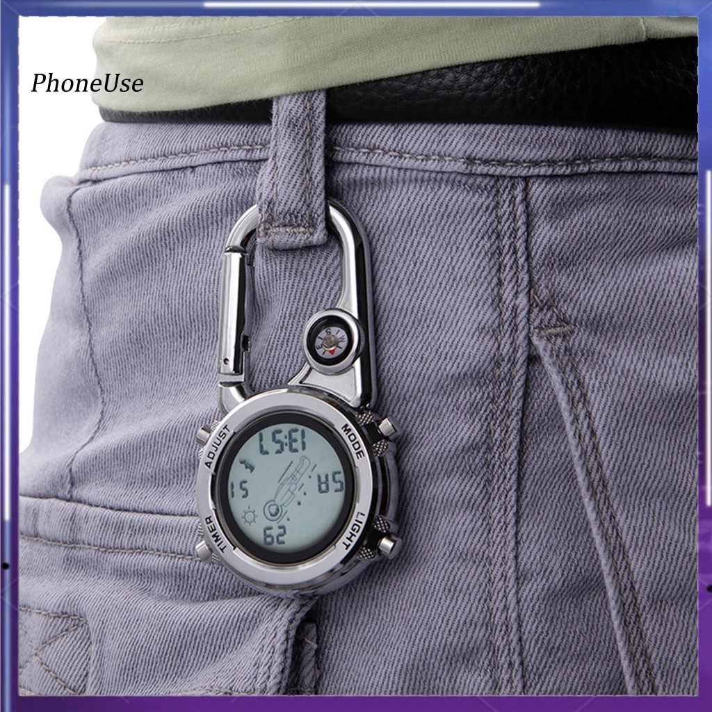 PhoneUse Digital Carabiner Watch Anti-oxidation Shock Resistance Anti ...