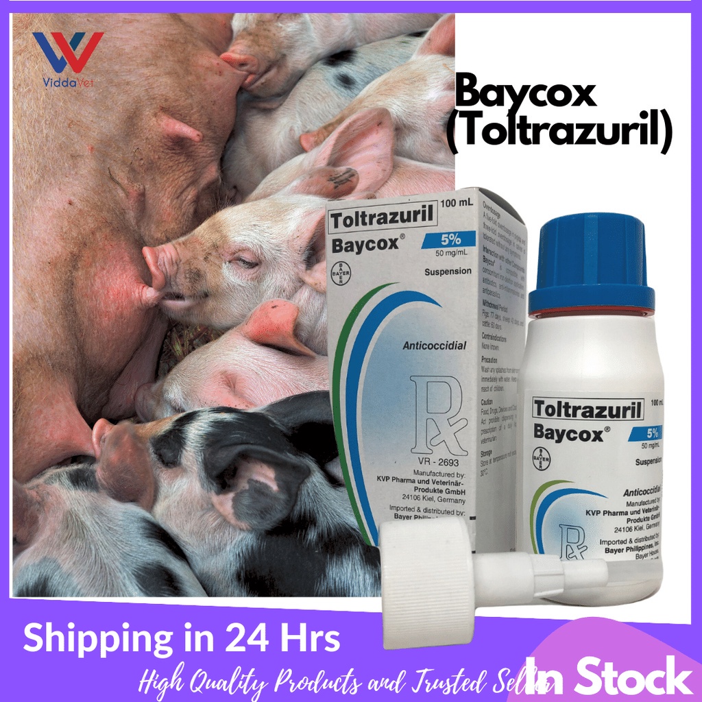 1bot Baycox 5% for Pigs and cattle oral Suspension 100ml | Shopee ...
