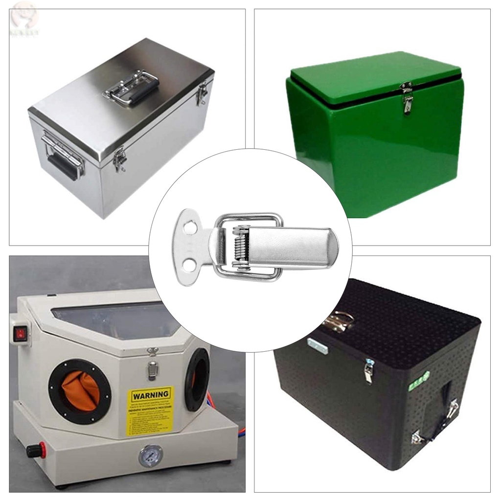 Newsky 6Pcs Stainless Steel Tension Lock Cap Cabinet Boxes Spring ...