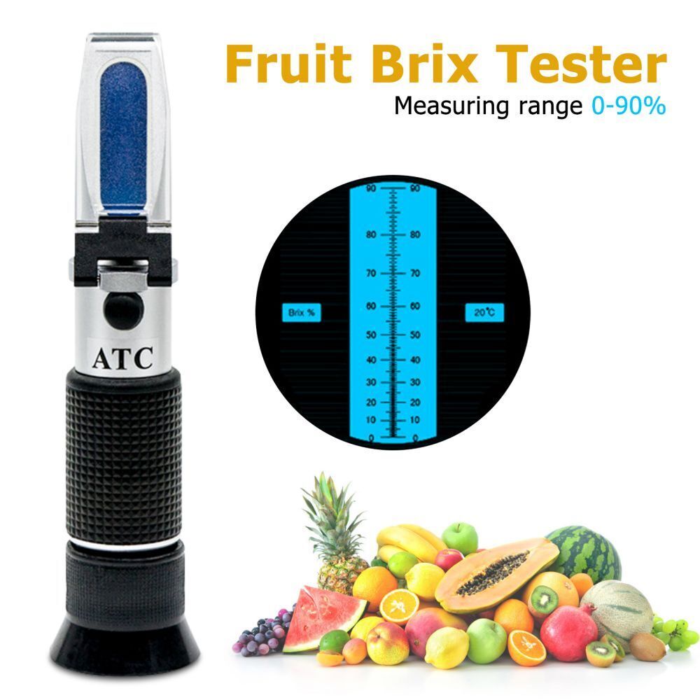 Portable Refractometer Professional Hand Brix Refractometer 0~90% ...