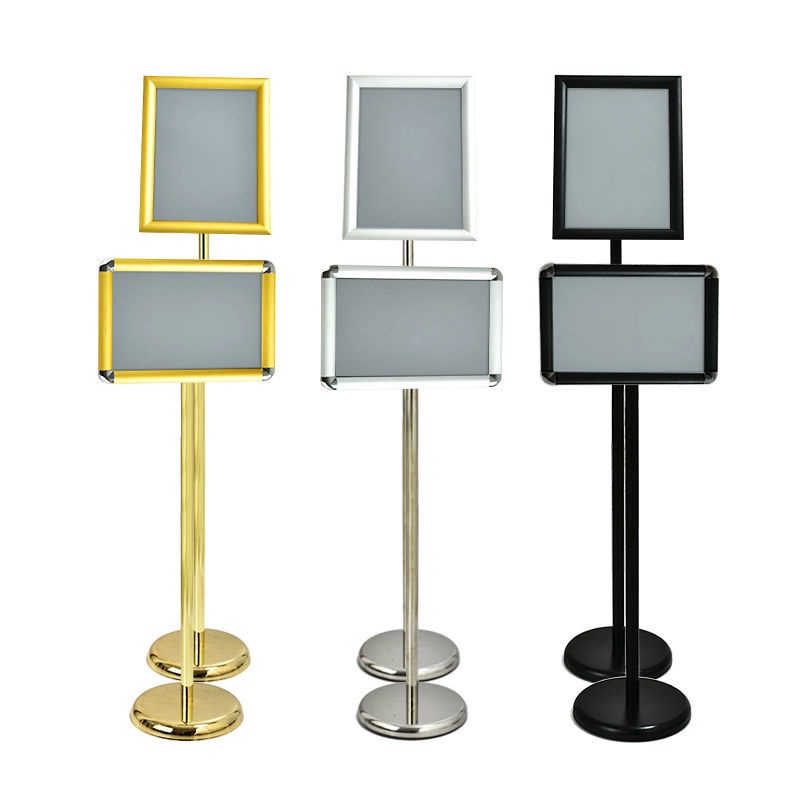 Stainless Steel A4 Standee Sign Vertical Billboard Water Sign Display Stand A3 Hotel Guiding ...