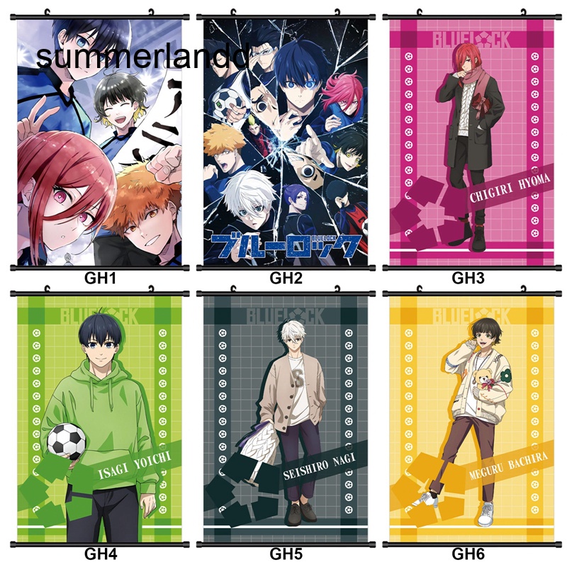 SL 30X45cm Anime BLUE LOCK Peripheral Poster Scroll Hanging Picture ...