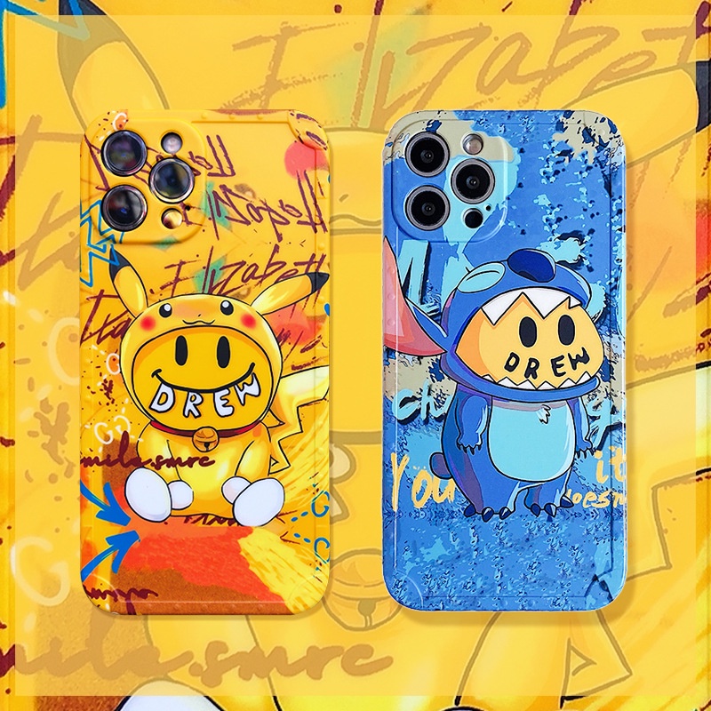 A4// Street Wear drew Smiley Face Suitable For iPhone12pro Apple Xsmax ...