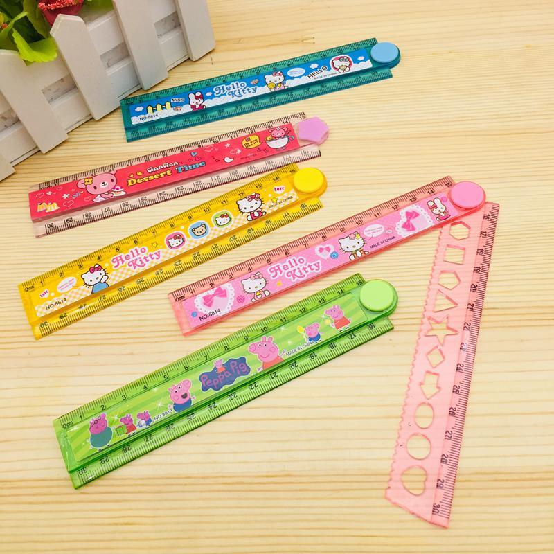 Elementary School Student Folding Ruler Stationery 30cm Ruler Wave ...
