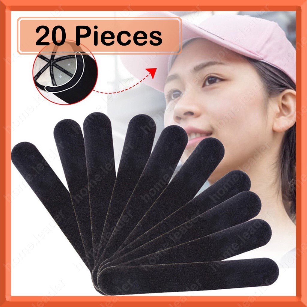 20Pcs Sweat Absorbent Strip Neck Liner Pads Disposable Hat Cap Anti ...