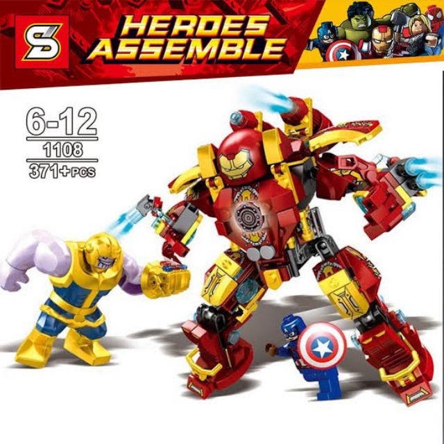 Building Blocks 1108 The Hulk buster The Hulkbuster Avengers Toy Hero ...