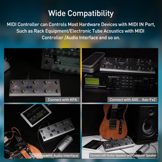 MeloAudio MIDI Commander Guitar Portable USB MIDI Foot Controller With ...